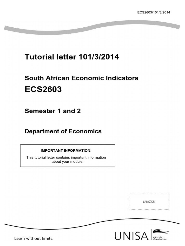 ECS2603-101 2014 3 e | PDF | Gross Domestic Product | Taxes