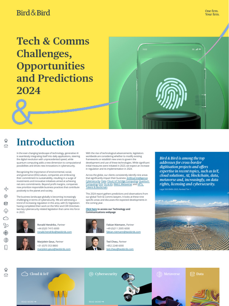 Tech & Comms Challenges, Opportunities and Predictions 2023 ...