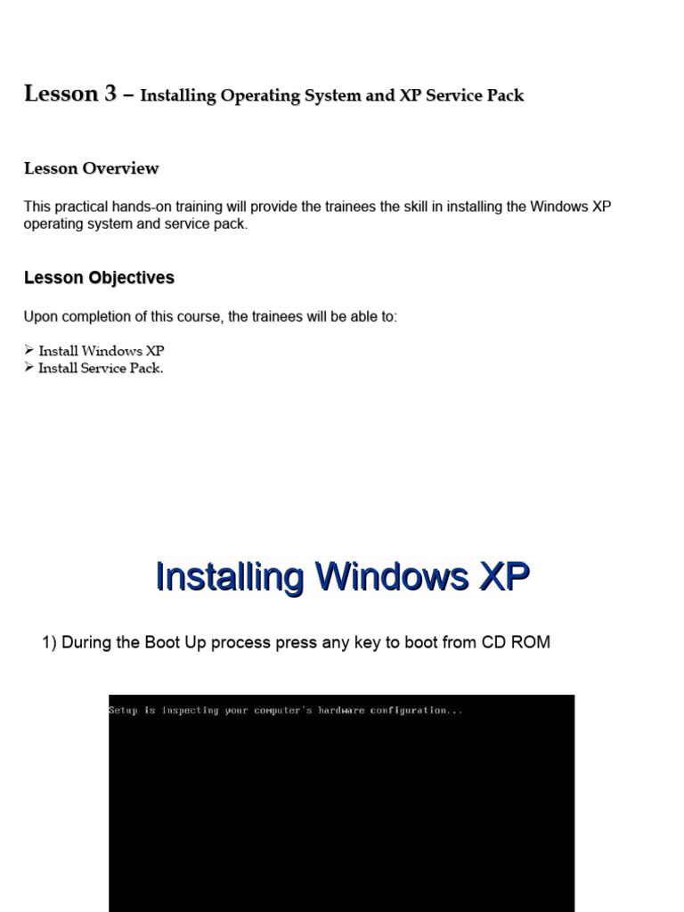 Technical Lesson 3-1 | PDF | Microsoft Windows | Computer File