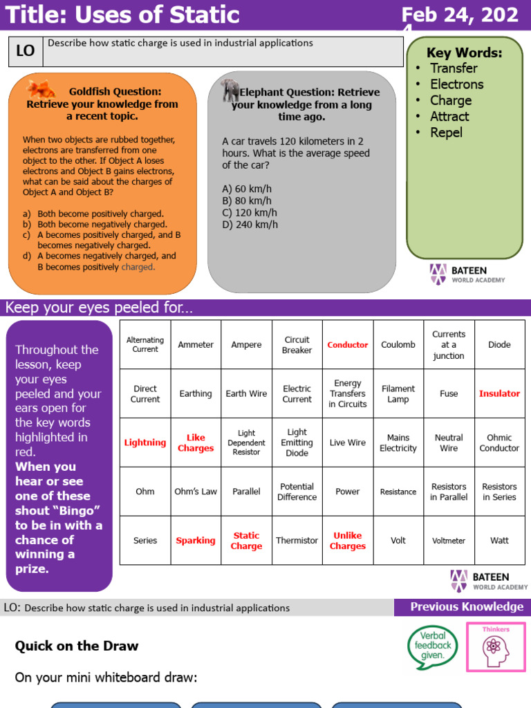 ADB - IGCSE Physics - Unit 2 - Uses of Static | PDF
