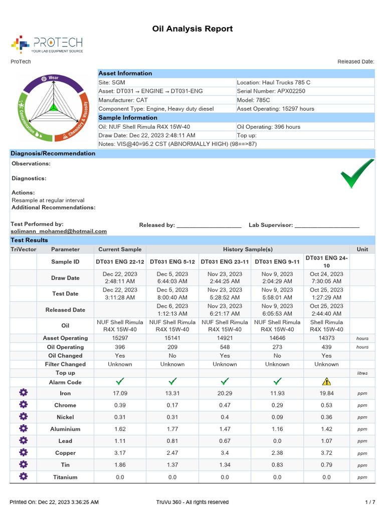 TruVu 360 Report DT031 ENG 22-12 | PDF | Chemistry | Building Materials