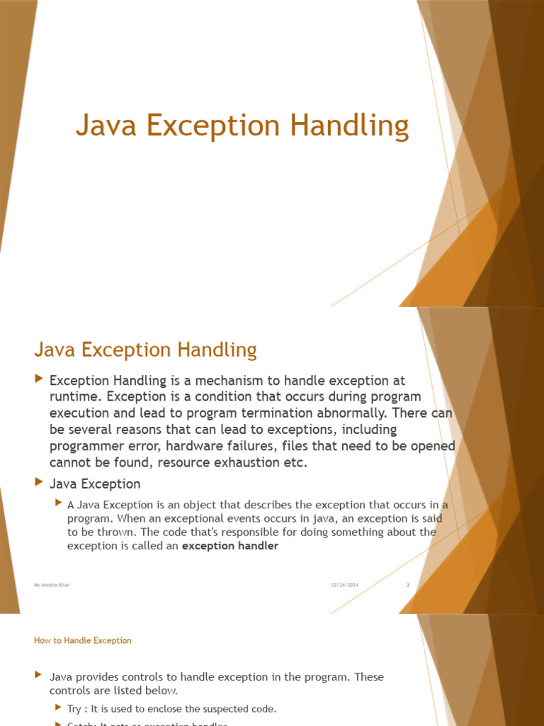 Java Exception Handling | PDF | Java (Programming Language ... Java Exception Handling | PDF | Java (Programming Language ...