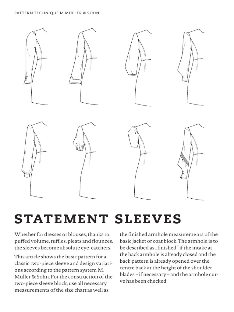 Women Patternmaking Statement Sleeves | PDF