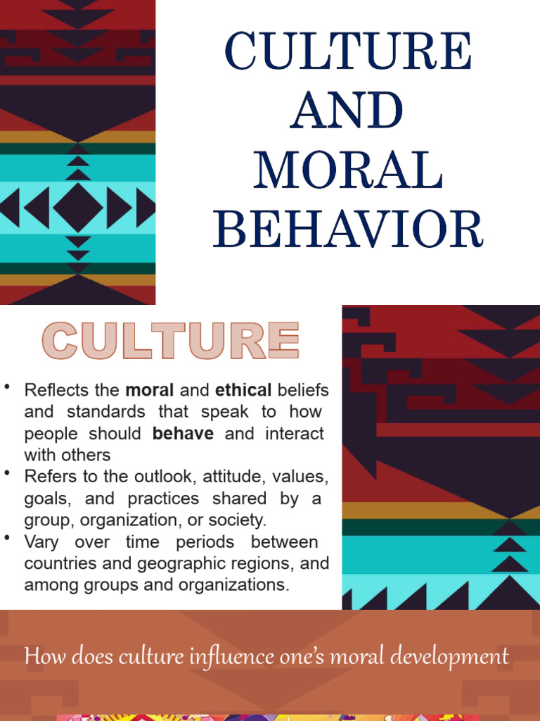 Culture and Moral Behavior | PDF | Morality | Behavioural Sciences