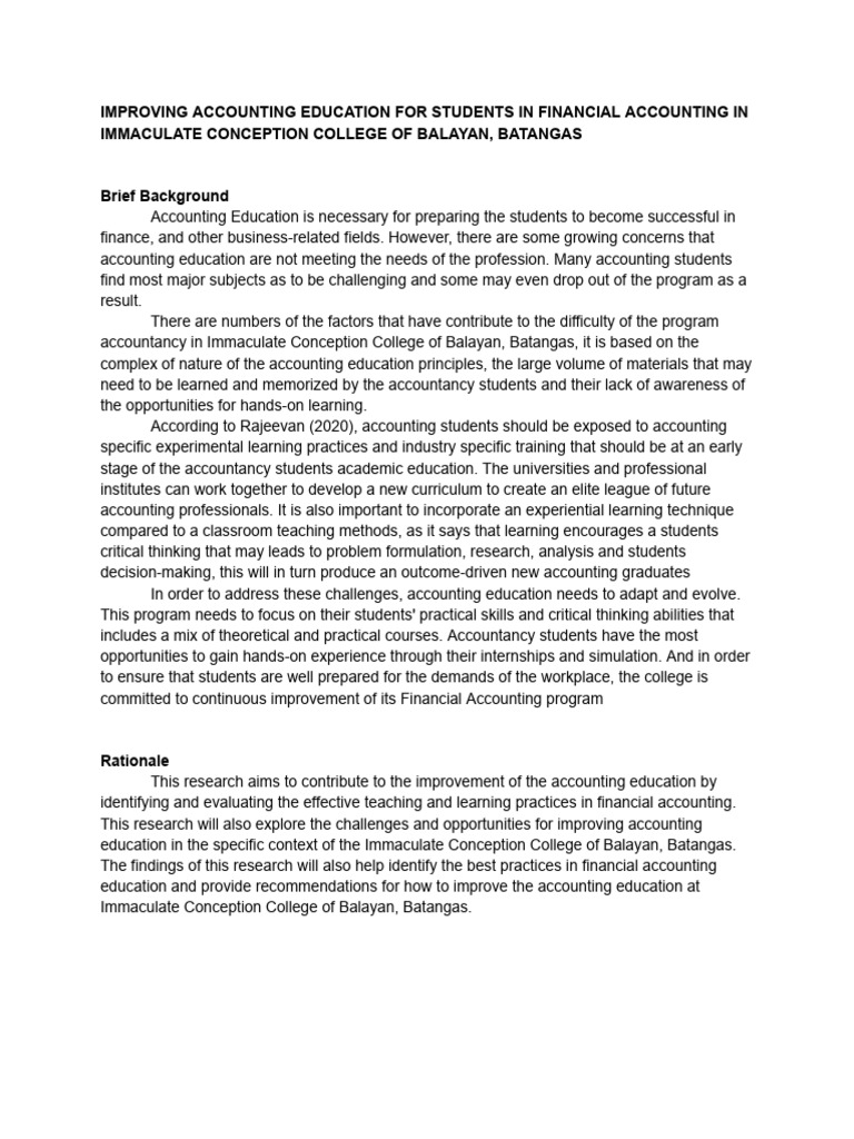 Accounting Education | PDF Accounting Education | PDF