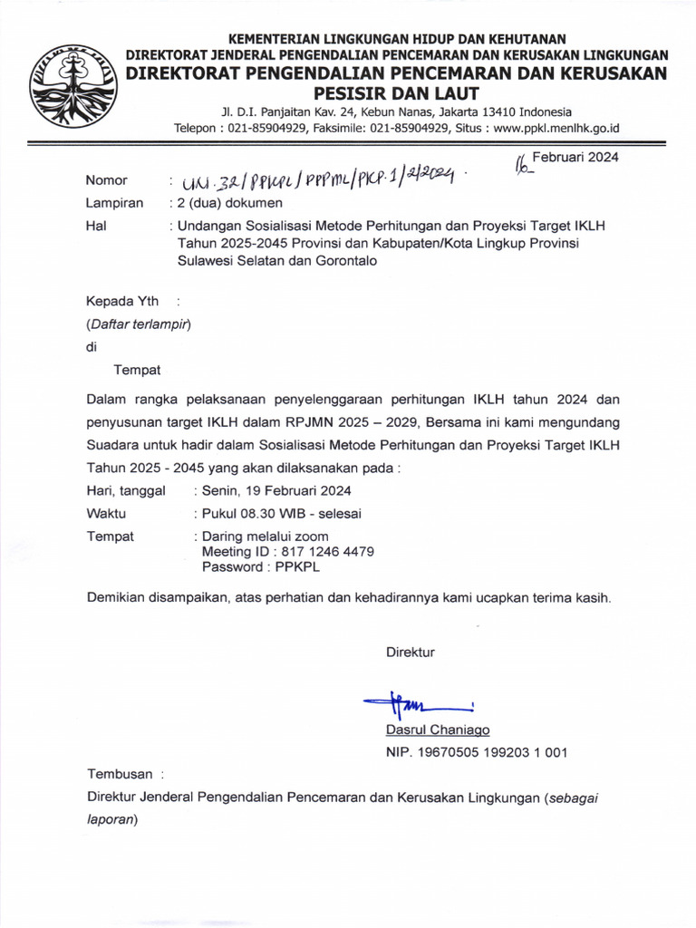 UN Sosialisasi Metode Perhitungan Dan Proyeksi Target IKLH (Sulawesi ...