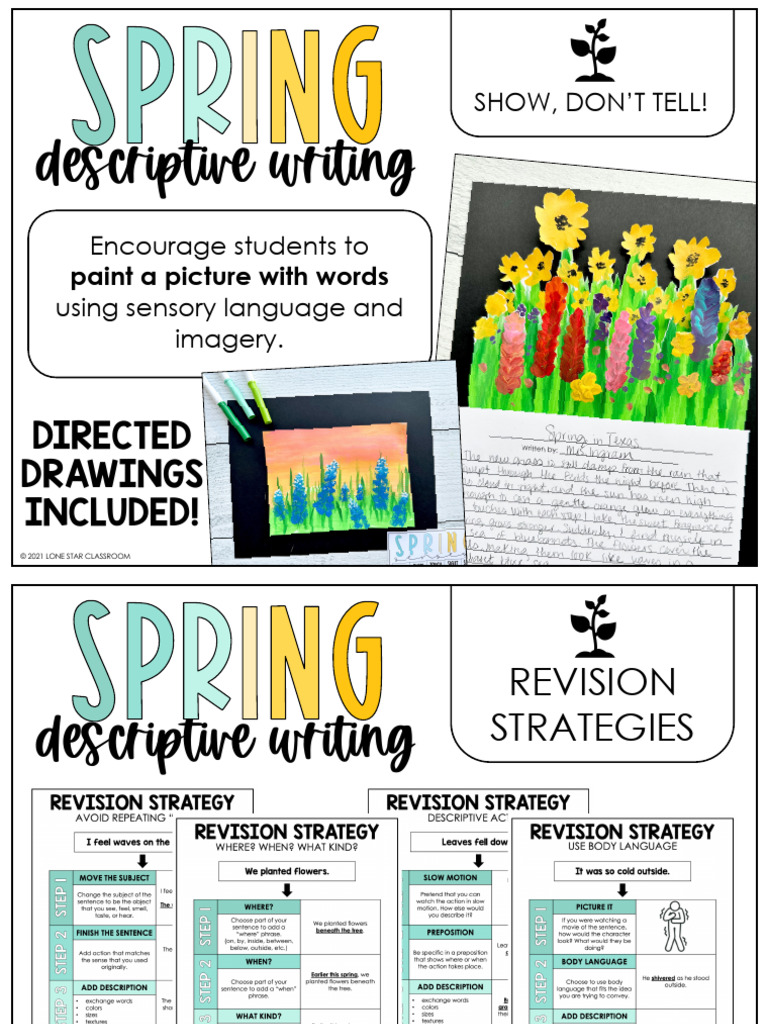 Descriptive Writing: Directed Drawings Included! | PDF