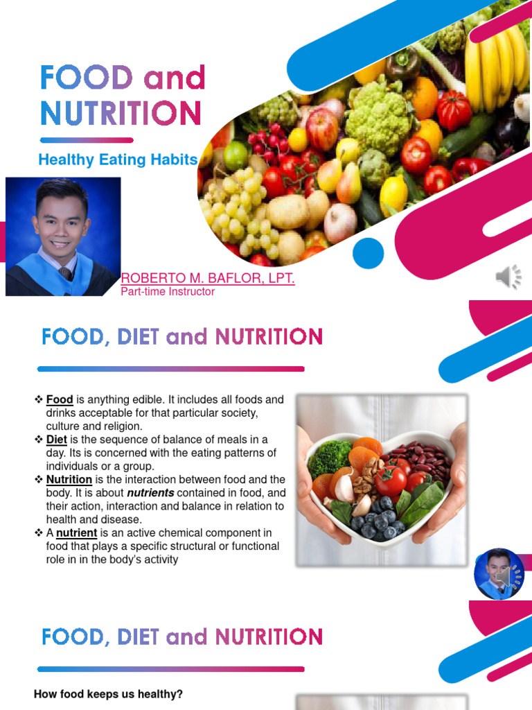 Healthy Eating Habits Food and Nutrition | PDF