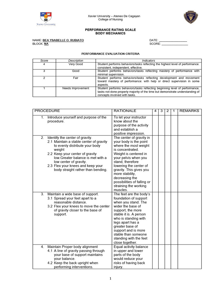 PRS Body Mechanics | PDF