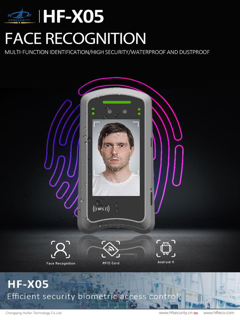 Hfsecurity X05 Face Nfc Access Control Pdf Usb Personal Computing