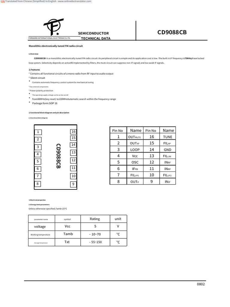 Cd9088cb Forward Zh Cn En Pdf Electronic Circuits Frequency