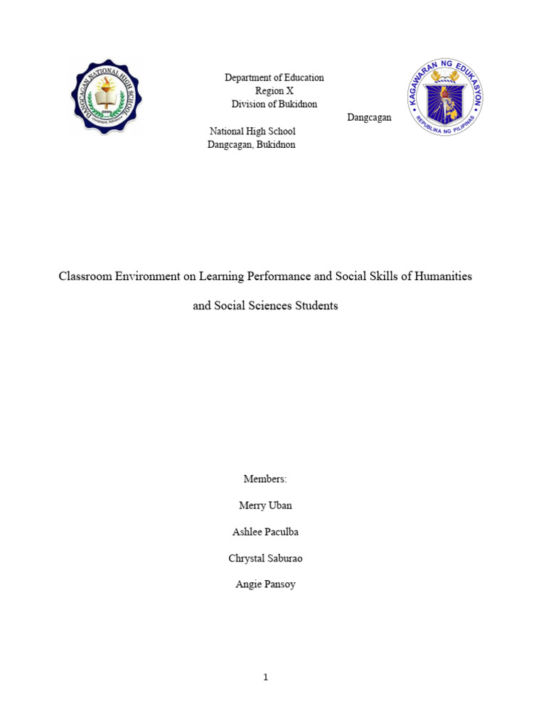 PR Final 1-3 | PDF | Learning | Teachers