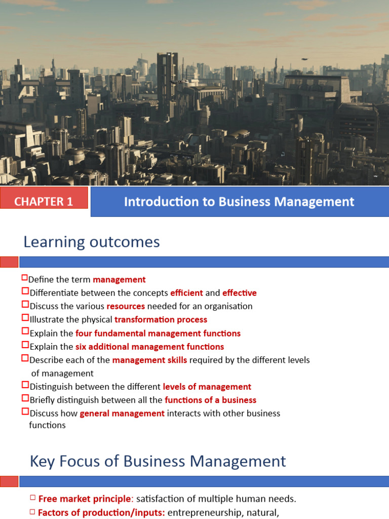 Chapter 1 - Slides - 2024 | PDF | Factors Of Production | Information