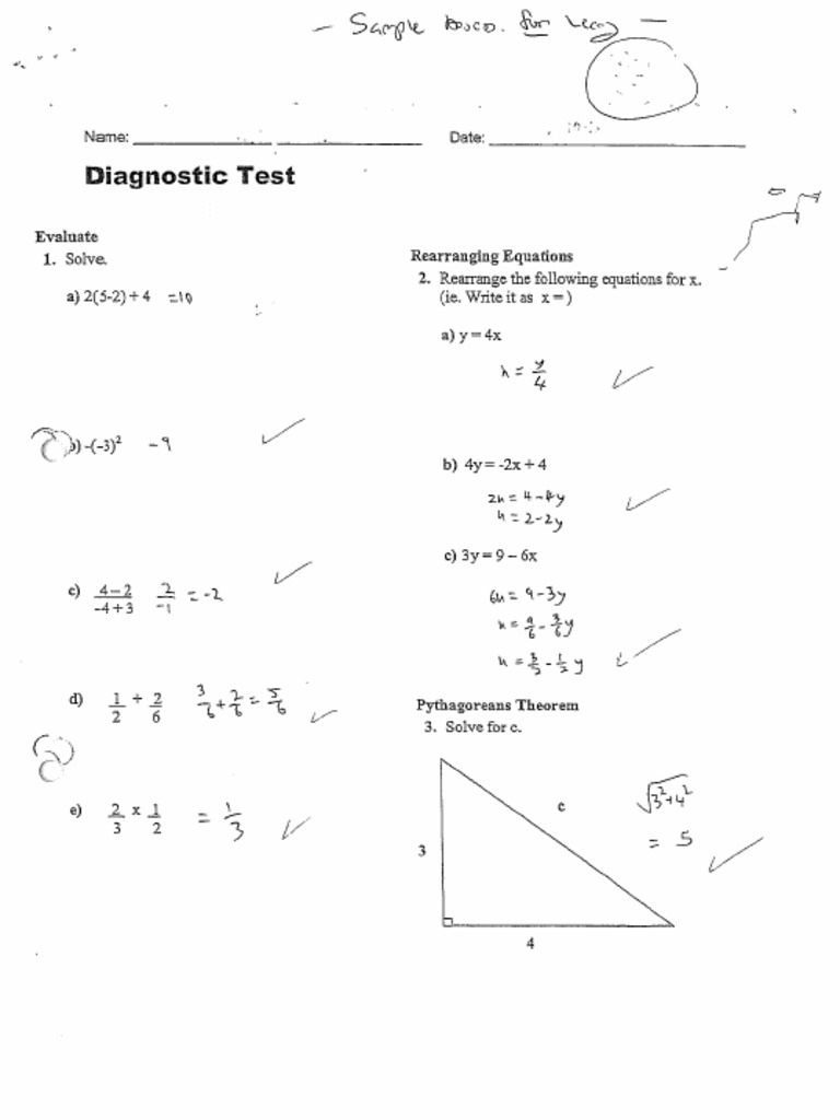 0b.math Readiness Practice Exercises - Sample Answers | PDF