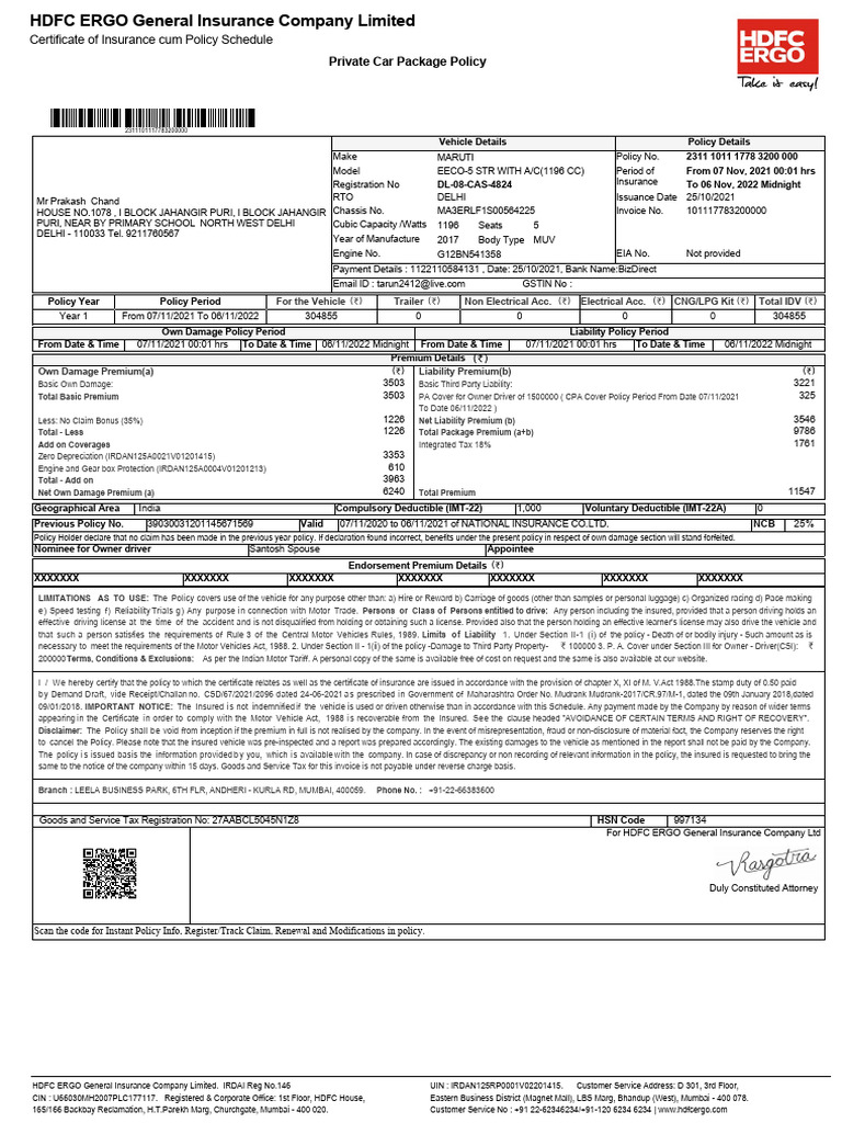 Car Insurance | PDF | Insurance | Deductible