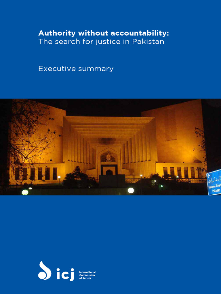 Icj Exec Summary Pakistan Final | PDF | Detention (Imprisonment) | Jurisdiction