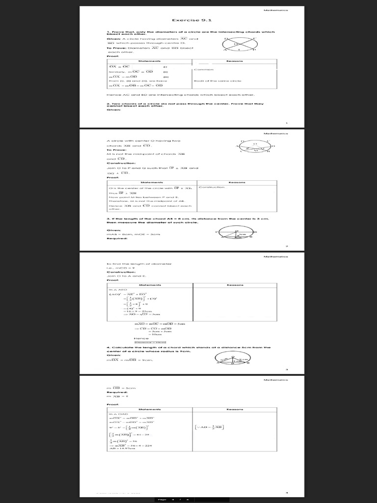 Class 10th Math Notes Chapter 9 Federal Board. | PDF
