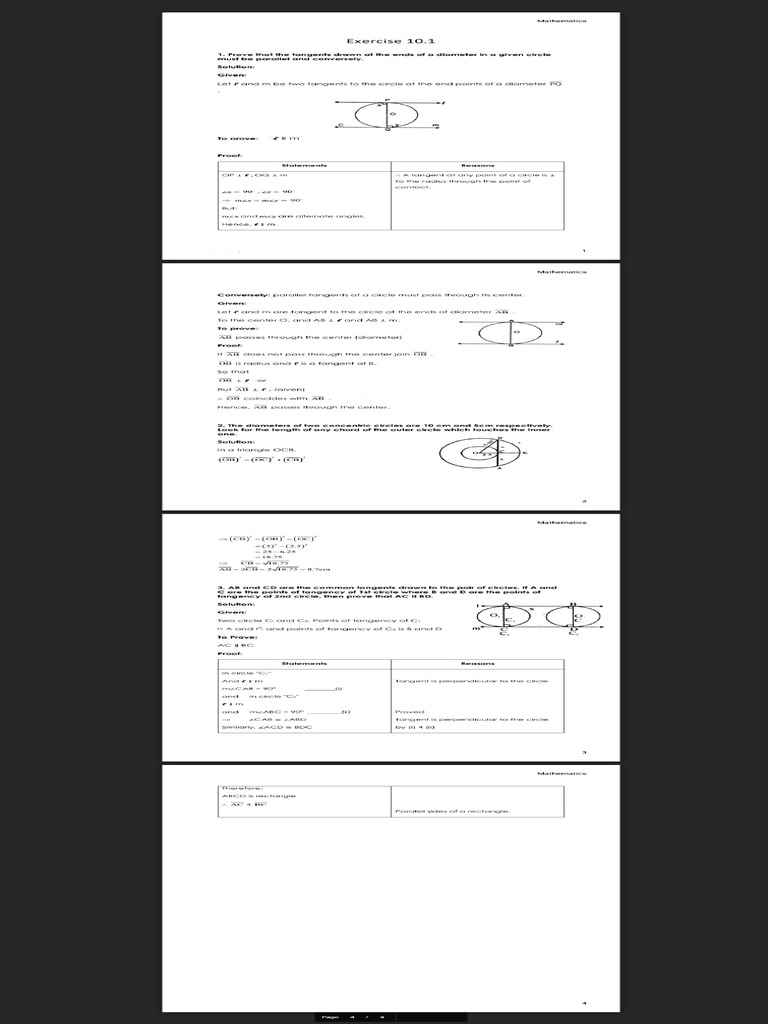 Class 10th Math Notes Chapter 10 Federal Board. | PDF