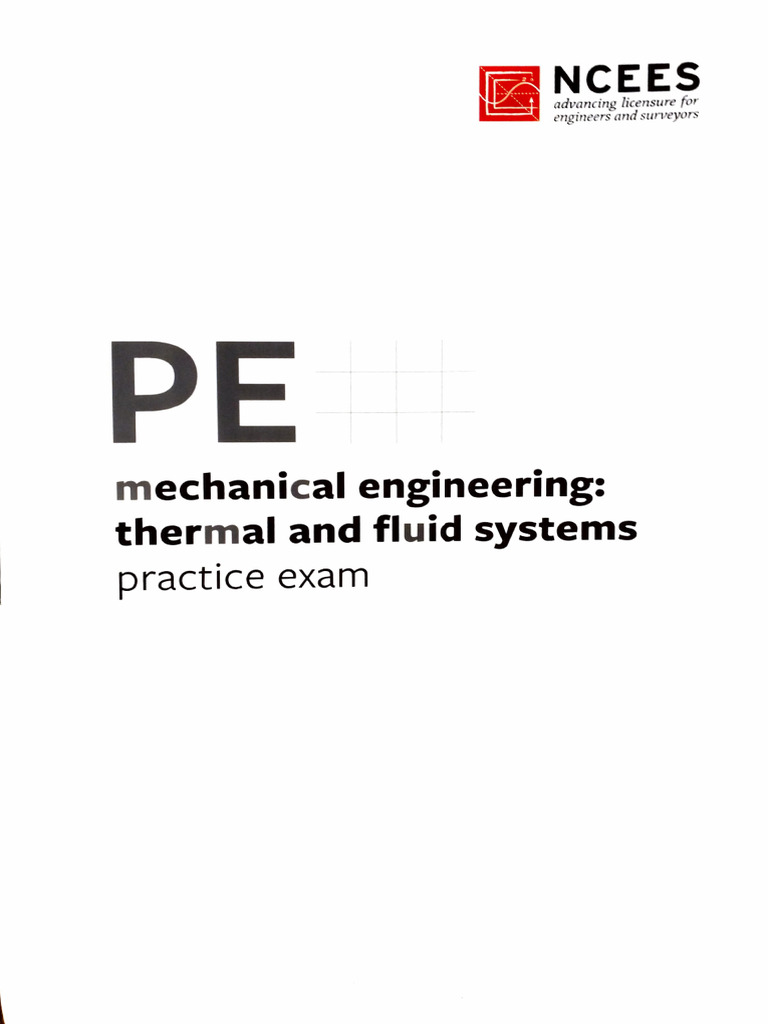PE Mechanical Engineering Exam Prep NCEE | Download Free PDF | Fluid ...