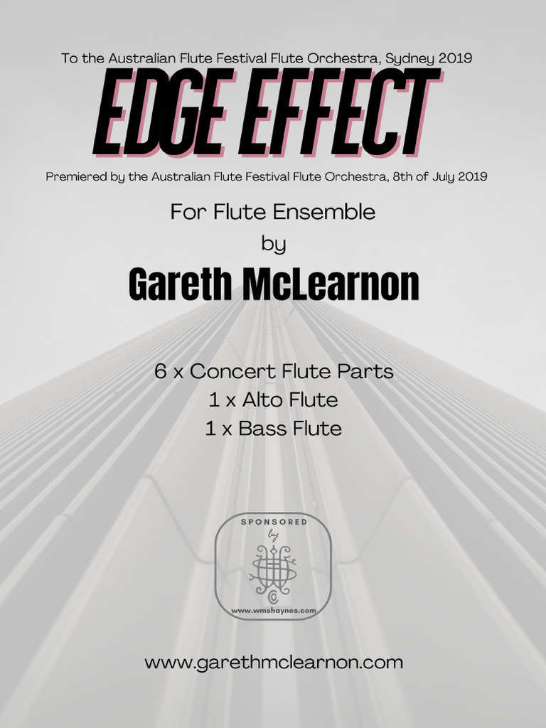Edge Effect - Premiere Draft - Score and Parts For Printer | PDF