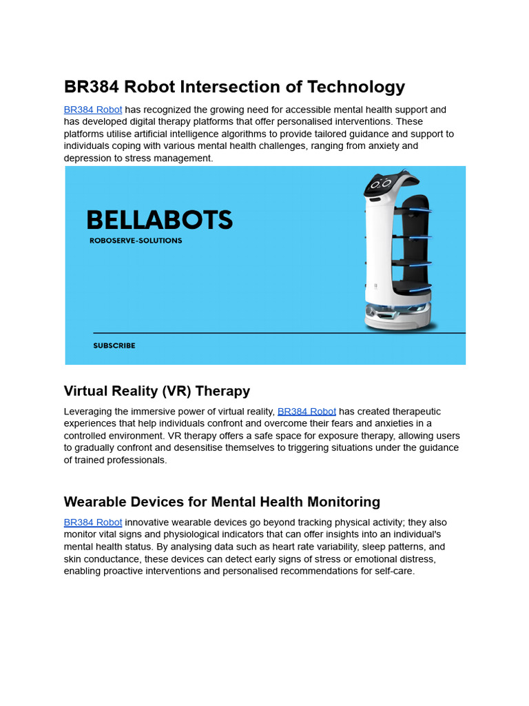 BR384 Robot Intersection of Technology | PDF