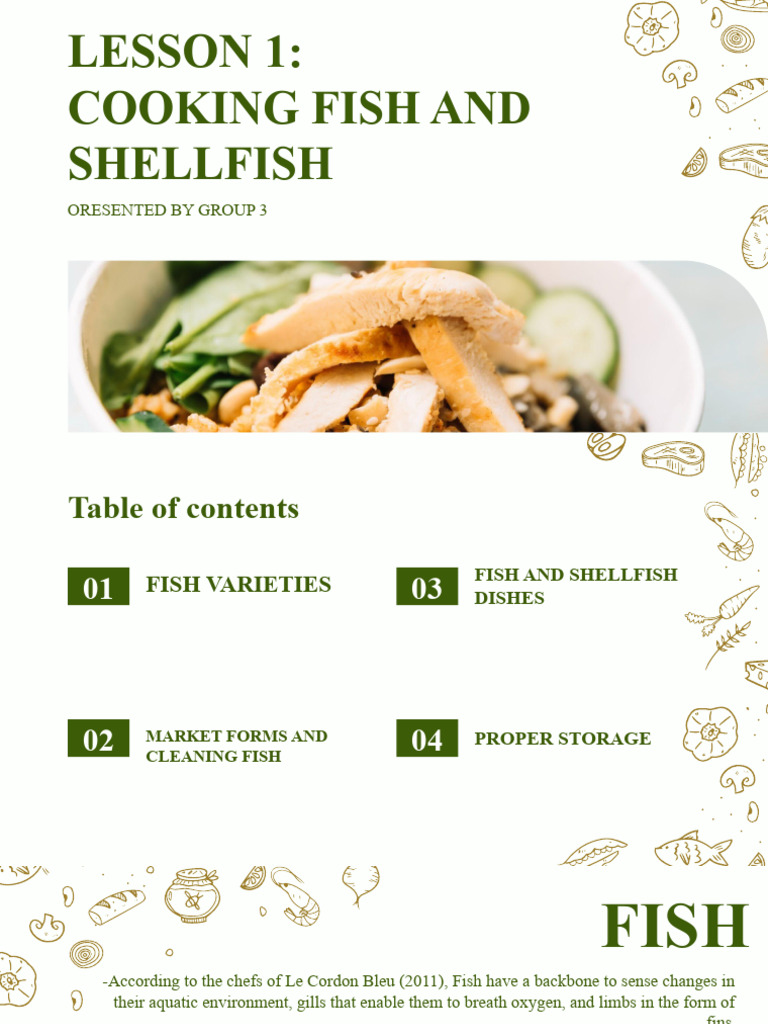 ND Shellfish. Lesson 2 Preparing and Cooking Vegetables 1 | PDF ...