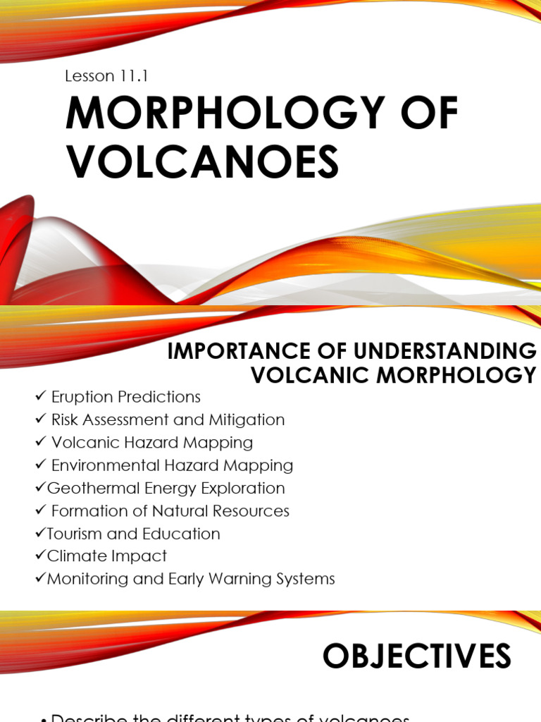 Morphology of Volcanoes | PDF | Volcano | Lava