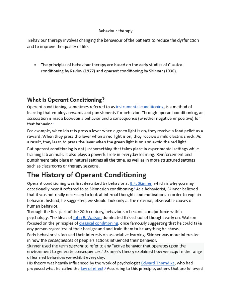 ASSIGNMENT | PDF | Reinforcement | Behaviorism