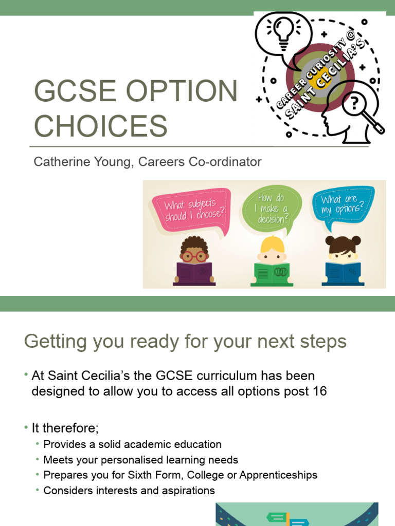 GCSE Options Guide for Students | PDF
