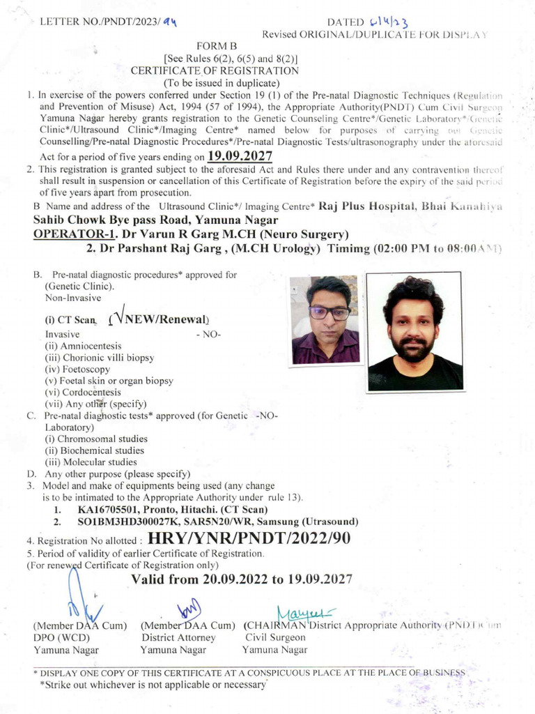 PNDT Raj Hospital | PDF