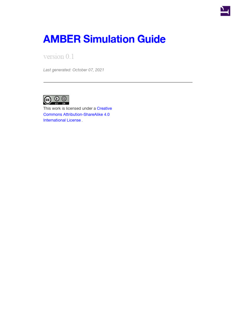AMBERguide | PDF | Molecular Dynamics | Computer File