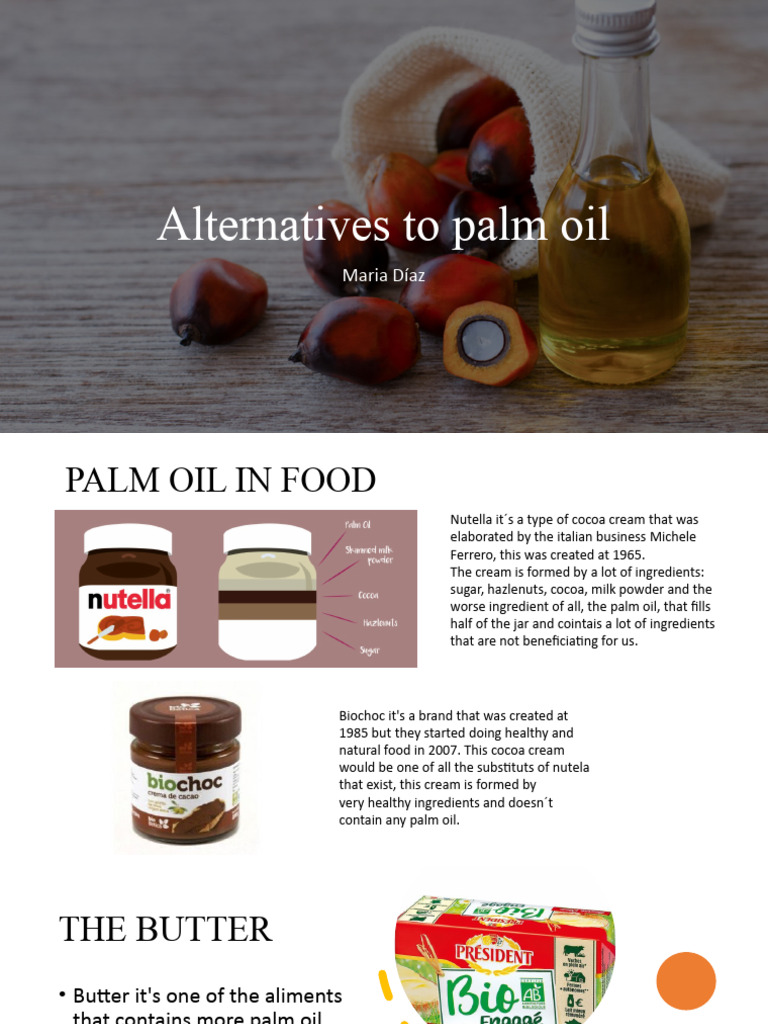 Palm Oil Alternatives in Food & Cosmetics | PDF