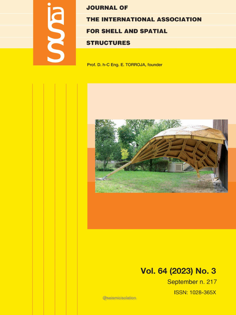 IASS Vol 64 No 2 September N JOURNAL OF THE INTERNATIONAL ASSOCIATION | PDF | Truss | Space