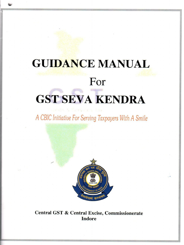 GST Guidance Manual | PDF