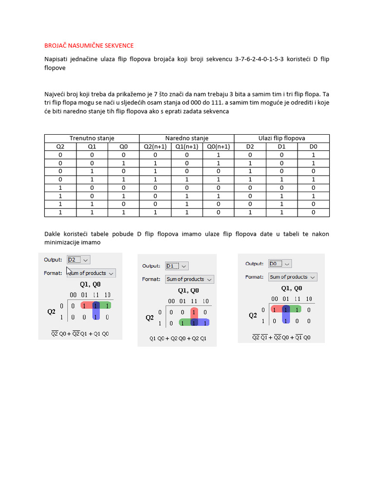 Brojac Nasumicne Sekvence | PDF