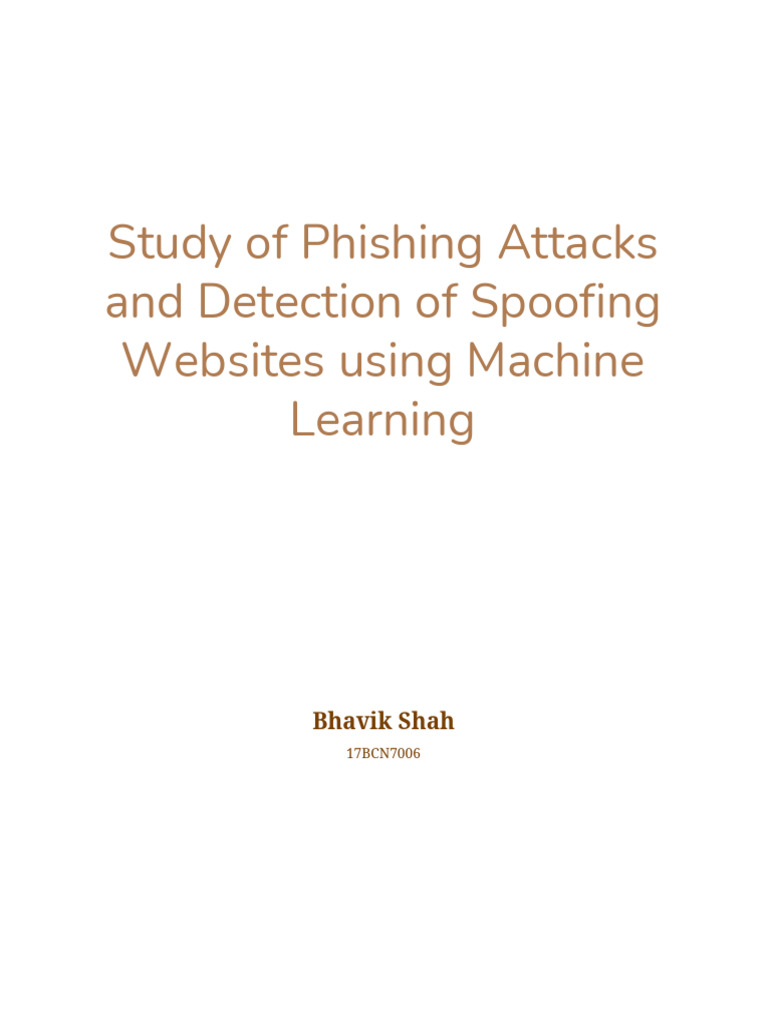 Capstone Project Report | PDF | Phishing | Computer Security