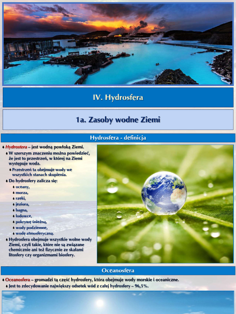 Hydrosphere - Presentation | PDF