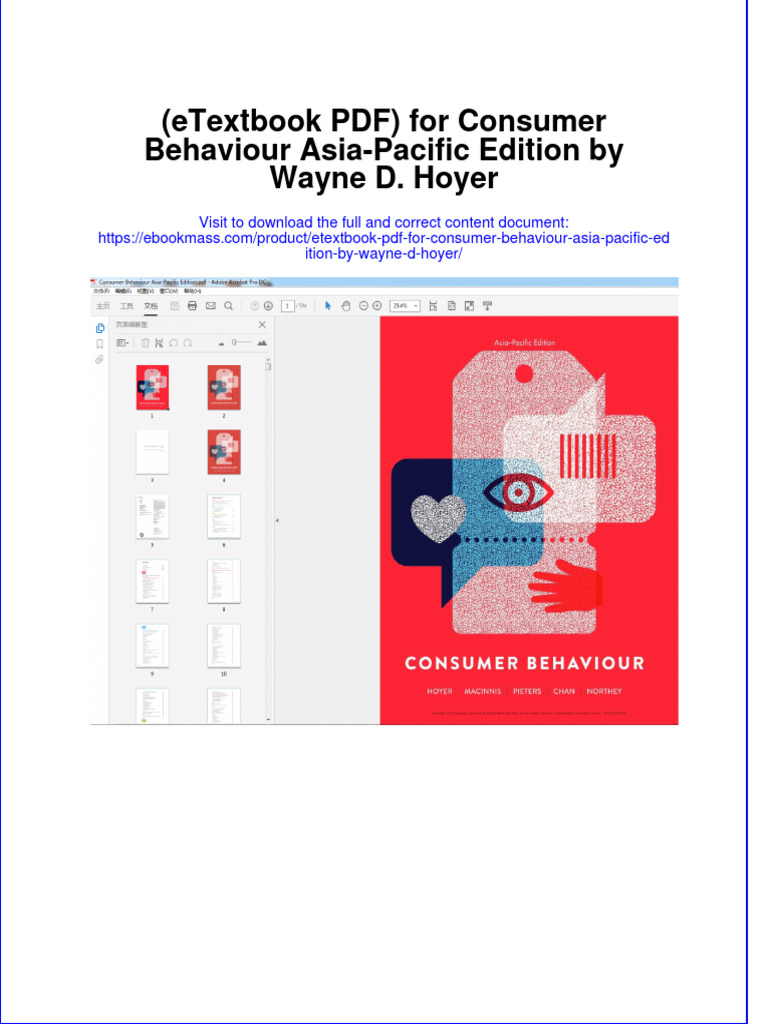 Ebook PDF Etextbook PDF For Consumer Behaviour Asia Pacific Edition by ...