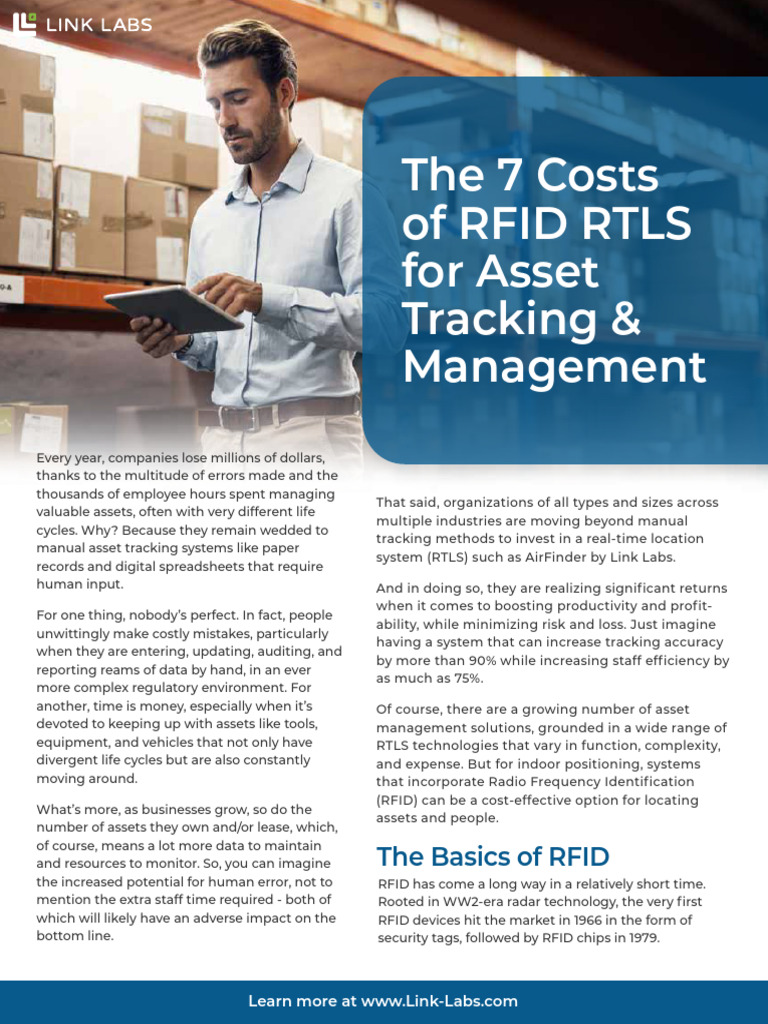 The 7 Costs of RFID RTLS For Asset Tracking & Management | PDF | Radio ...