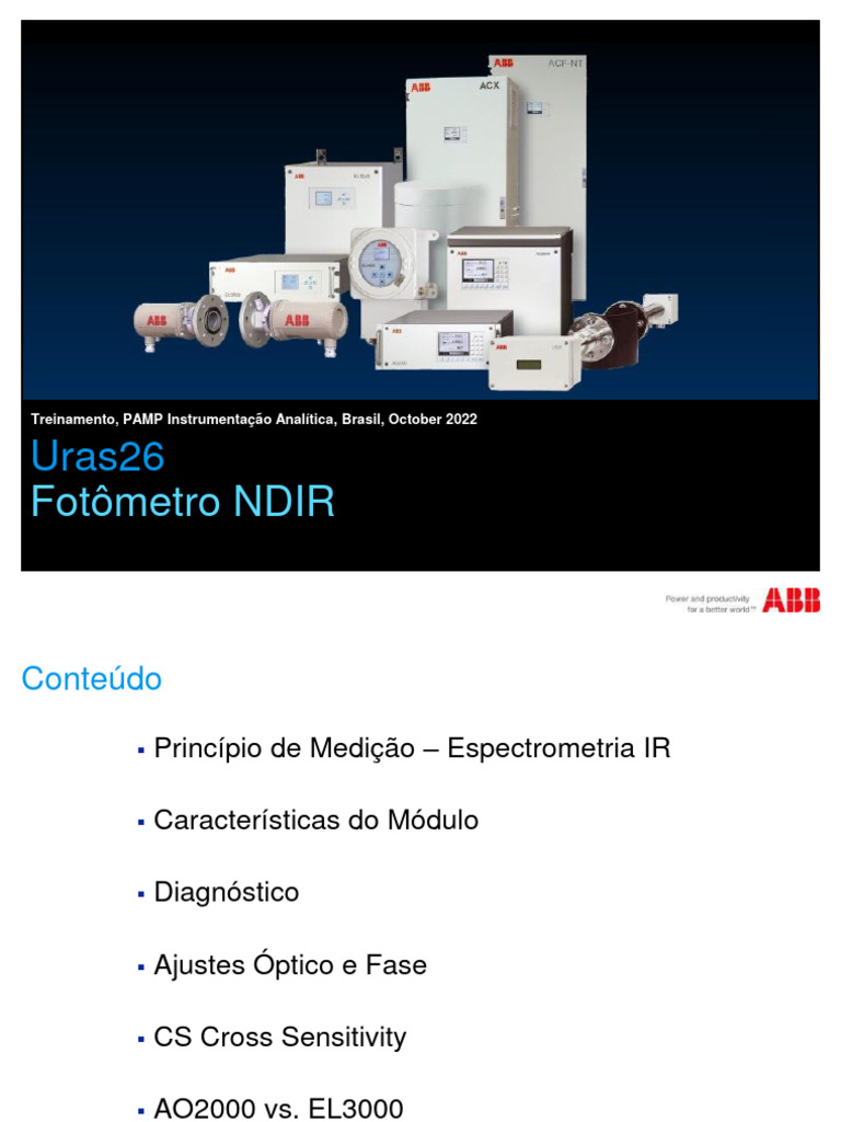 Analisadores de Gás CO Modelos URAS 14 e URAS 26 ABB | Download grátis ...