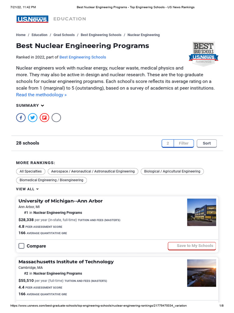 Best Nuclear Engineering Programs - Top Engineering Schools - US News ...