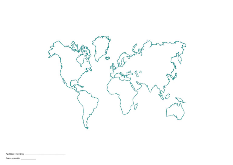 Mapa Mundi A3 | PDF