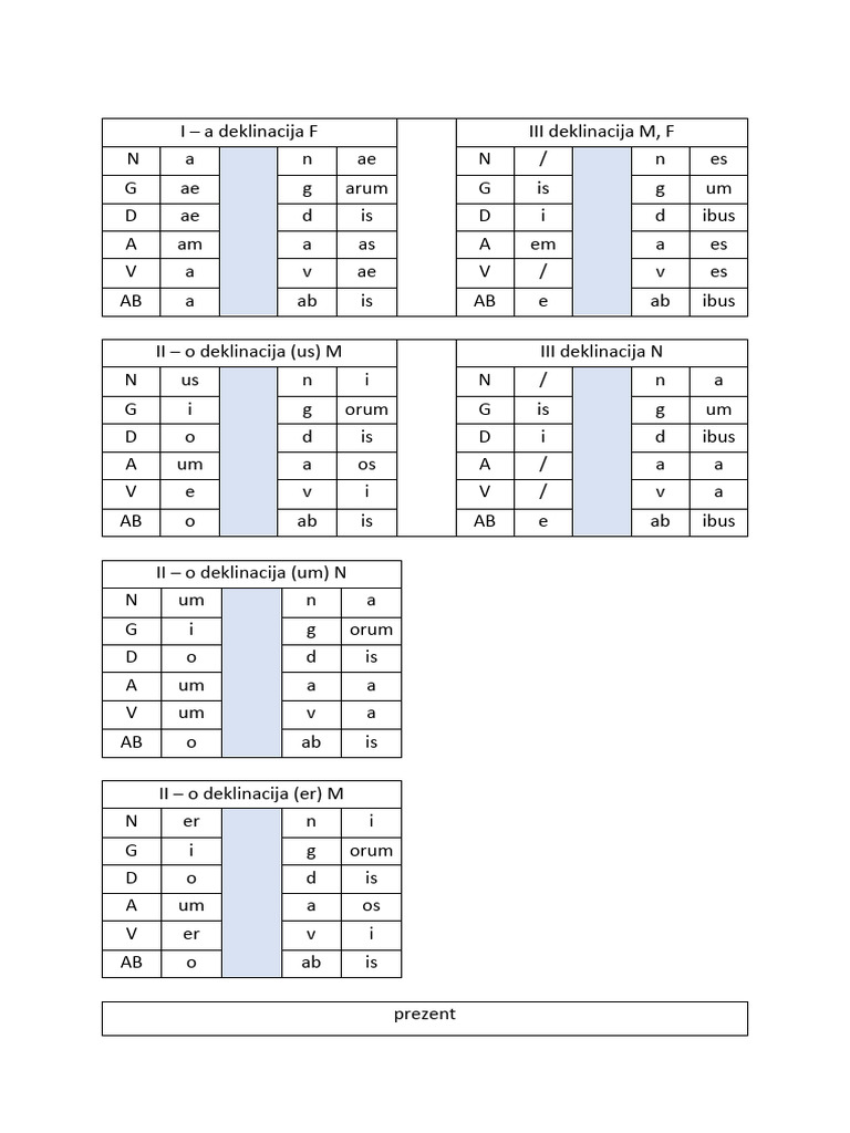 Latinski Gramatika | PDF