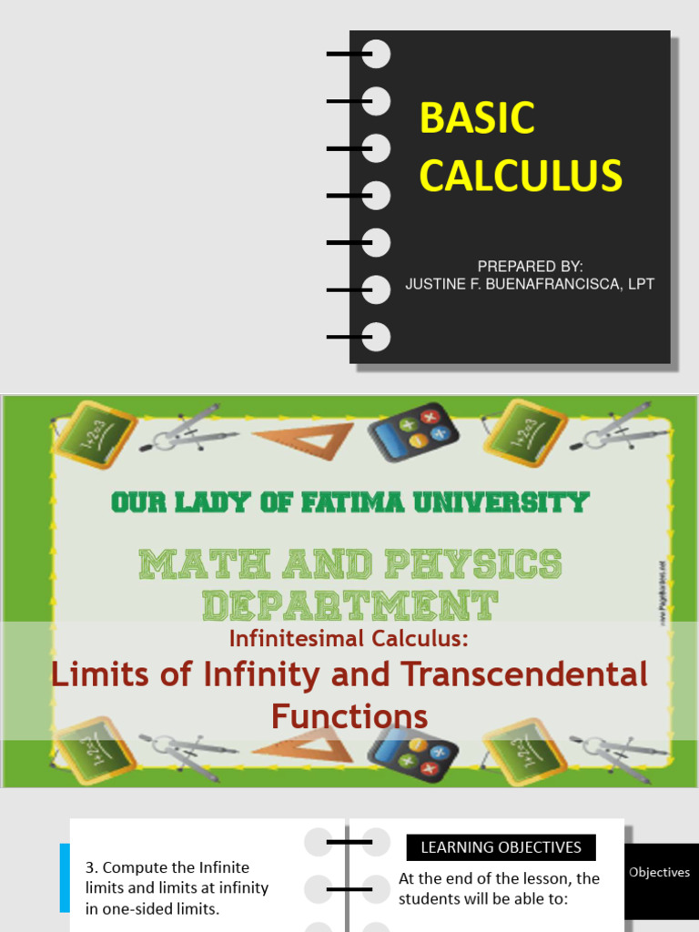 Limits Infinite and Transcendental Functions | PDF