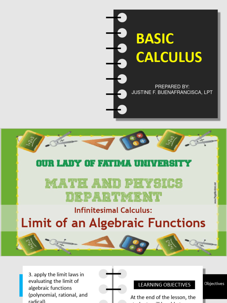 Limits Algebraic Functions | PDF | Function (Mathematics) | Mathematics