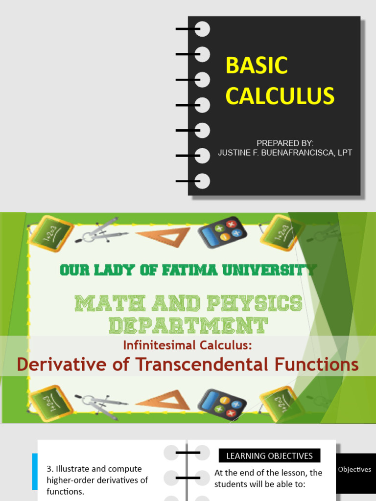 Differential Calculus Transcendental Function | PDF | Exponential ...