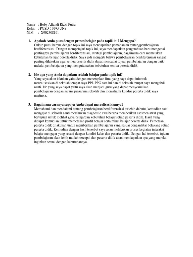 t1 - Aksi Nyata - Boby Alfandi Rizki Putra | PDF