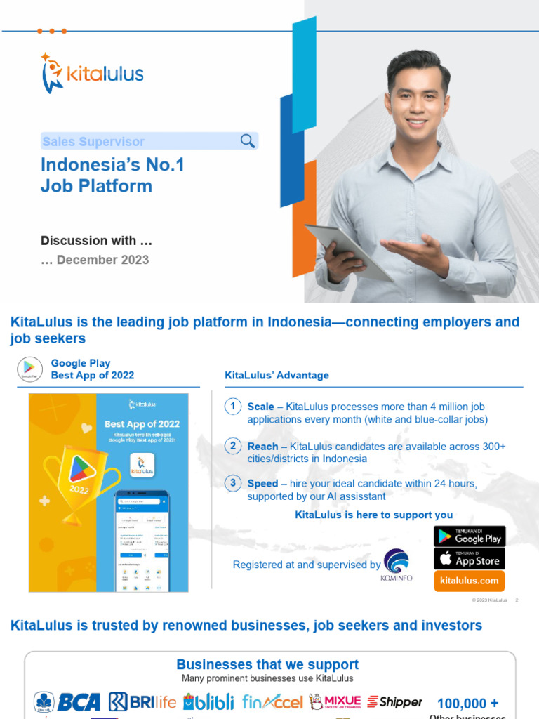 KitaLulus - Indonesia's N1 Job Platform v65 (English) | PDF | Recruitment | Information Technology