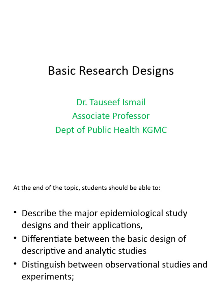 4a-Observational Study Designs | PDF