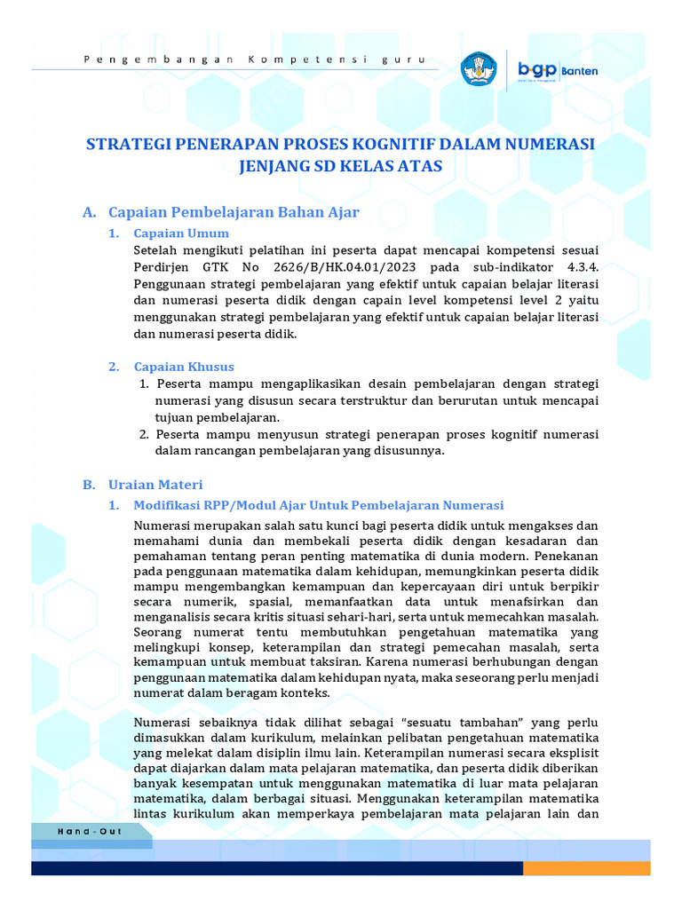 Modul 3 Numerasi | PDF